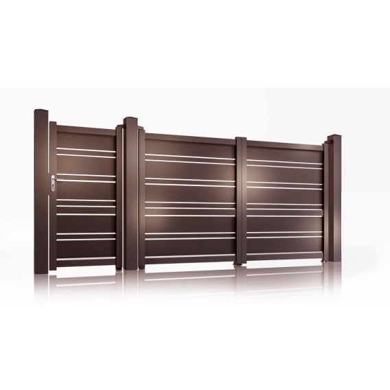Set porti metalice din aluminiu 900x1800m, 3000x1800mm, prefabricate ...